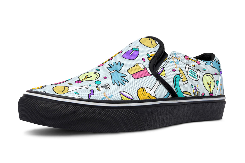 STEM Blue Slip Ons – Offbeat Sweetie