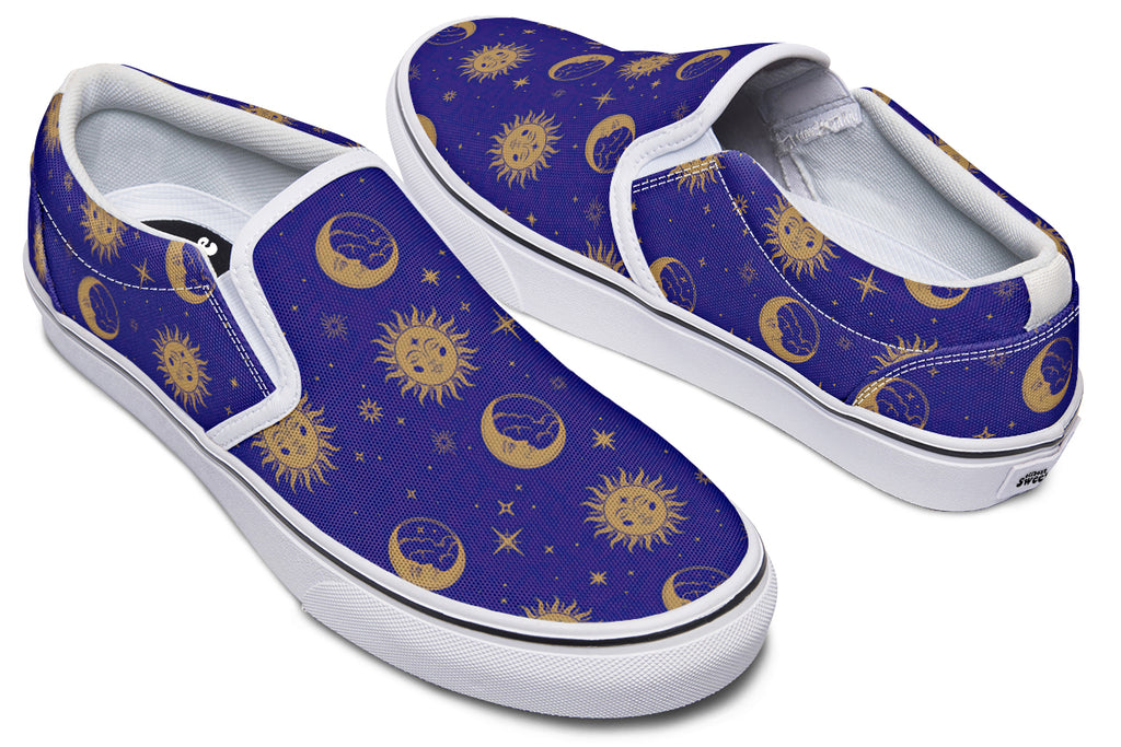 Sun Moon And Stars Slip Ons – Offbeat Sweetie