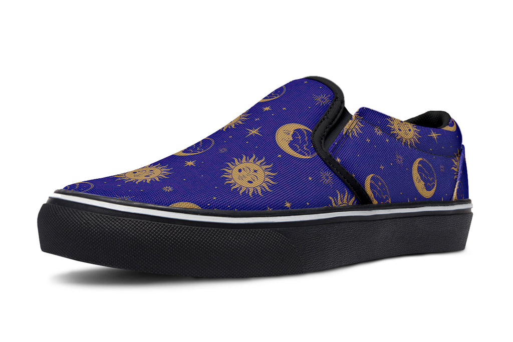 Sun Moon And Stars Slip Ons – Offbeat Sweetie