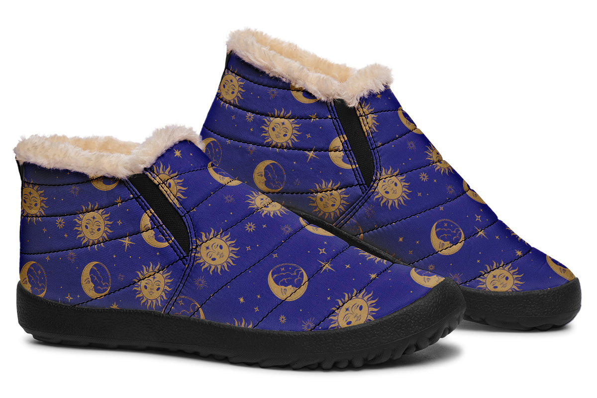 Sun Moon And Stars Winter Shoes – Offbeat Sweetie